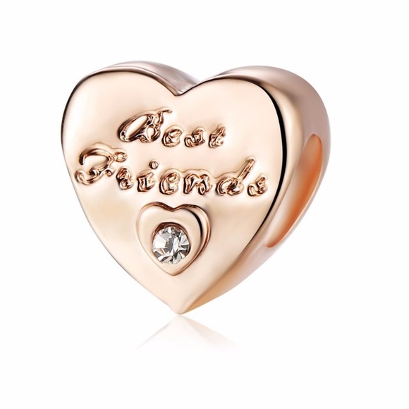 Pandora | Jewelry | Pandora Rose Friendship Heart Charm Brand New ...
